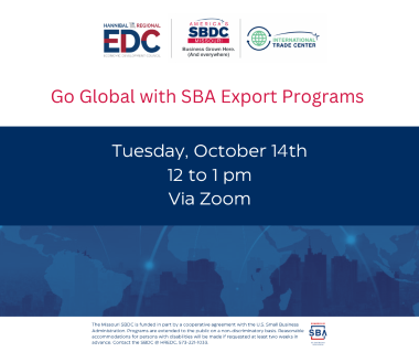Trade Tuesday: Go Global with SBA Export Programs | MU Extension